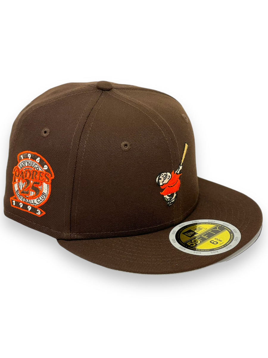 "KIDS" SAN DIEGO PADRES (BROWN)(25TH ANN) NEW ERA 59FIFTY FITTED ...