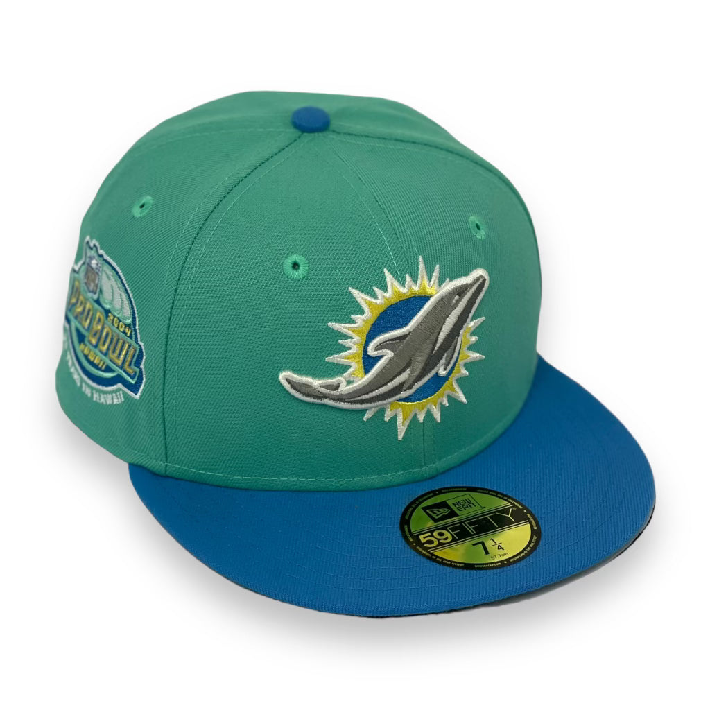 MIAMI DOLPHINS (2004 PRO BOWL) NEW ERA 59FIFTY FITTED (AQUA UNDER VISO ...